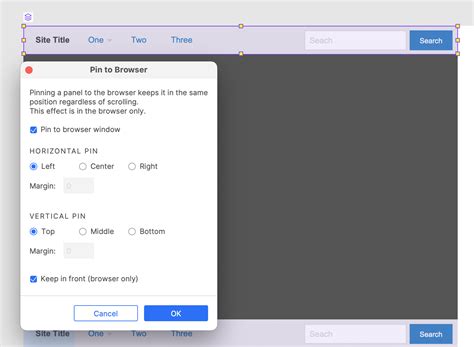 Axure Tutorial Makes Fixed Top Navigation Axureboutique