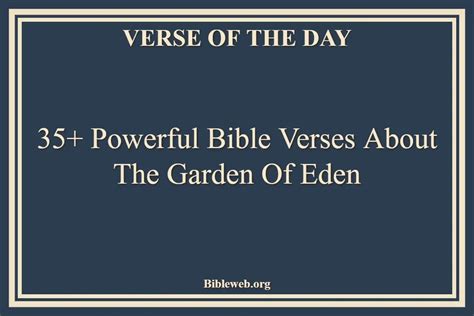 35 Powerful Bible Verses About The Garden Of Eden Bible Verses About