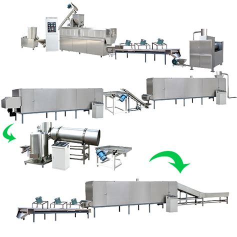 Roasting Corn Flakes Extruder Line Small Corn Flakes Processing Plant