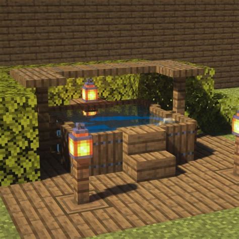 Minecraft Hot Tub Minecraft Dinge Zum Bauen Minecraft Tipps