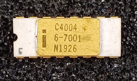 Intel C4004 4 Bit Central Processing Unit Cpu Intels 1st Microproc Vintage Cpus