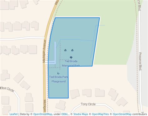 Ted Broda Memorial Park In St Cloud Map And Routes