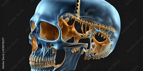 X Ray Of The Zygomatic Bone And Eye Sockets Showing The Structure Of