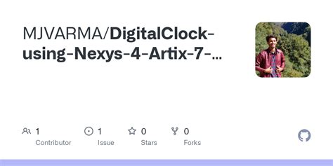 GitHub MJVARMA DigitalClock Using Nexys 4 Artix 7 Board