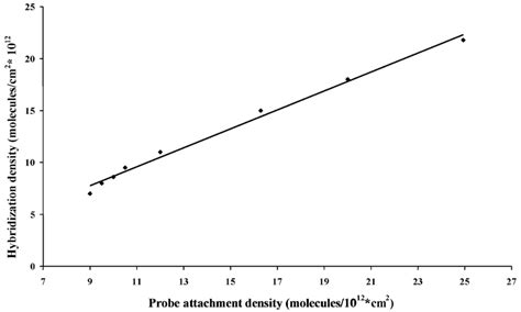 Hybridization Density Of A Synthetic Oligonucleotide When Hybridized To Download Scientific