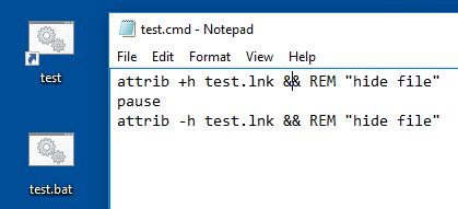 Windows Why Dosent The Script Hide Shortcut To Bat File Super User