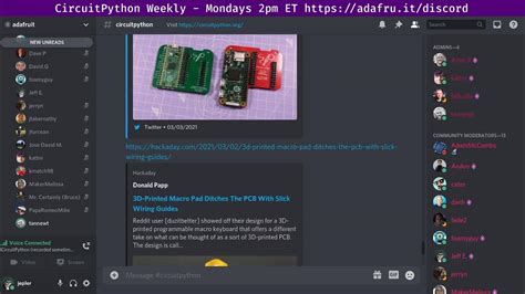 Circuitpython Weekly Meeting For March 8 2021 Circuitpython Circuitpython Adafruit Youtube