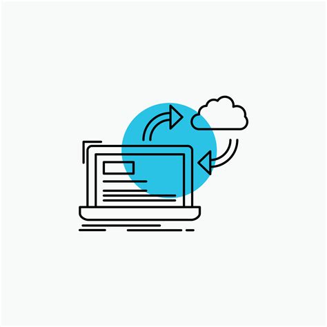 Sync Processing Data Dashboard Arrows Line Icon Vector Art At Vecteezy