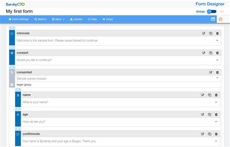 Using The Online Form Designer Surveycto Documentation
