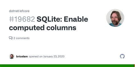 Sqlite Enable Computed Columns Issue Dotnet Efcore Github
