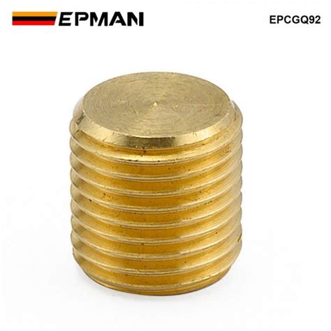 Epman Male M10 X 10 Metric Thread Brass Blanking Plug Cap Bung For