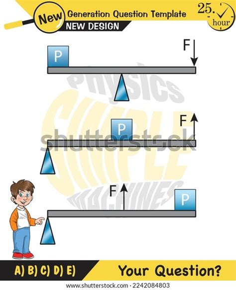 Physics Lever Examples Vector Illustration Simple Stock Vector Royalty Free 2242084803
