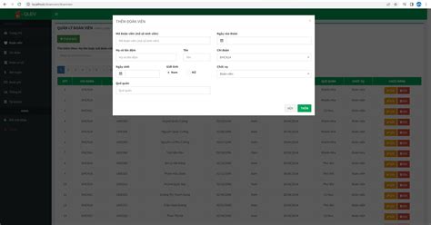 code website quản lý đoàn viên bằng php codeigniter