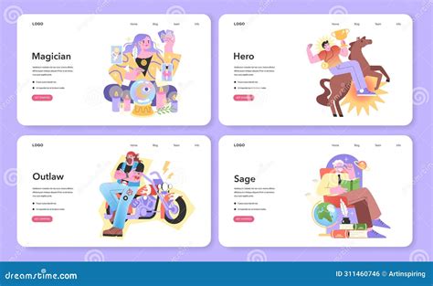 Magician Archetype Illustration Captivating And Cartoon Vector 313305175