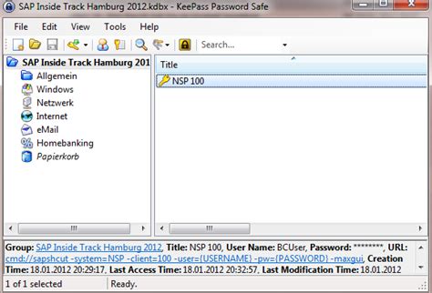 Using Keepass Instead Of Sap Logon Sap Community