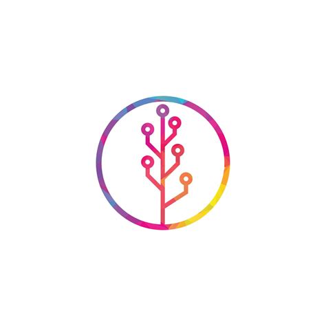 Tech Tree Logo Template Design Vector Art At Vecteezy