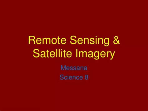 Ppt Remote Sensing And Satellite Imagery Powerpoint Presentation Id 521210