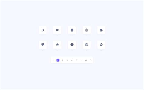Vue图标列表分页实例