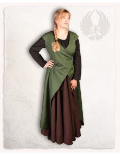 Medieval Surcoat For Women Vysera Model Green ⚔️ Tienda Medieval ⚔️