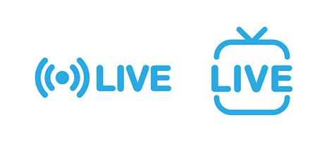 소셜 미디어 아이콘에서 라이브 스트리밍 디지털 플랫폼의 온라인 스트림 기호입니다 브이로깅에 대한 스톡 벡터 아트 및 기타 이미지