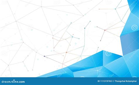 Background Abstract Polygon Data Technology Communication Vector Stock Vector Illustration Of