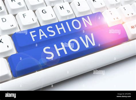Writing Displaying Text Fashion Show Business Showcase Exibition That Involves Styles Of