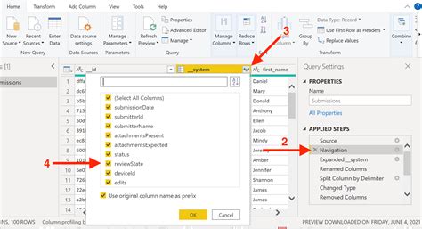 Some Columns Are Missing When Data Is Imported To Powerbi Using Odata Support Odk Forum