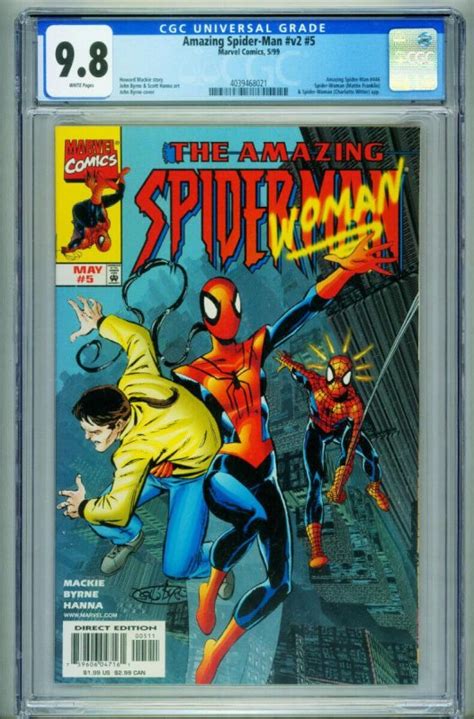 Amazing Spider Man V2 5 Cgc 98 1st Spider Woman Mattie Franklin 4039468021 Comic Books