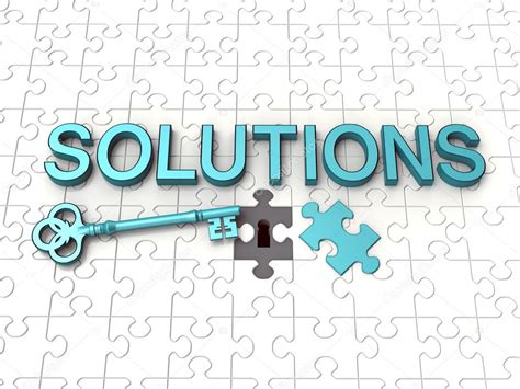 Solutions Text Key Jigsaw Puzzle Stock Photo Johnpaulramirez 6617404
