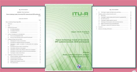 Itu R Report On Future Technology Trends Of Terrestrial Imt Systems Towards 2030 And Beyond