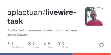 Github Aplactuanlivewire Task Another Task Management System This Time It Uses Laravel Livewire