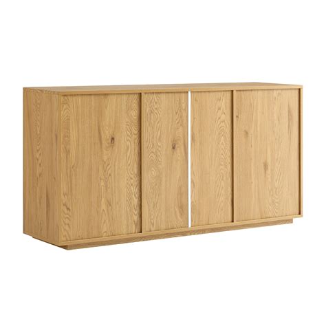 Agnes Curved Edge 2 Door 3 Drawer Wide Sideboard Natural Daals