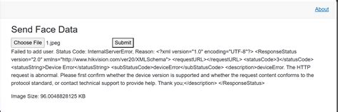 C Cannot Upload User To Face Picture Library In Hikvision Camera Stack Overflow