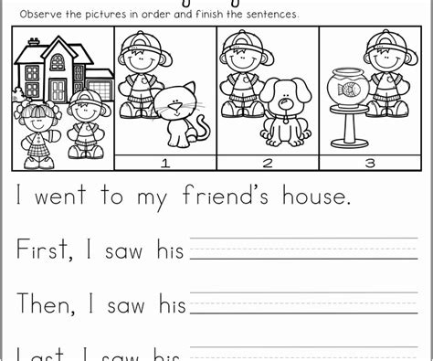 First Grade Sequencing Worksheets Awesome 1st Grade Free Printable