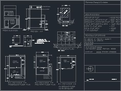 Submission Drawing Of 5m X 8m Using Autocad