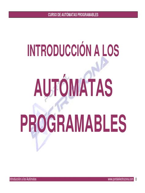 Iniciación A La Programación Awl Pdf Relé Memoria De Sólo Lectura
