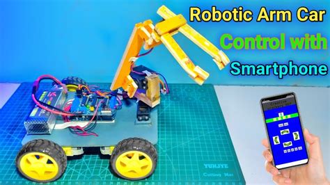 How To Make Bluetooth Controlled Robotic Arm Car Arduino Robotic Arm