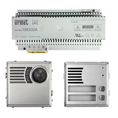 Urmet Base Kit For 2voice Video Intercom Sinthesi 1783 704 Button Panel