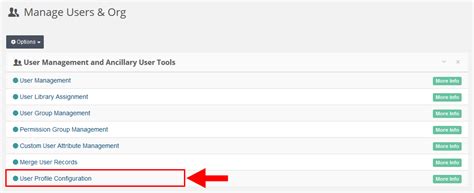 user profile configuration overview