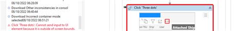 ui element is no longer valid and ui element is out of screen bonds