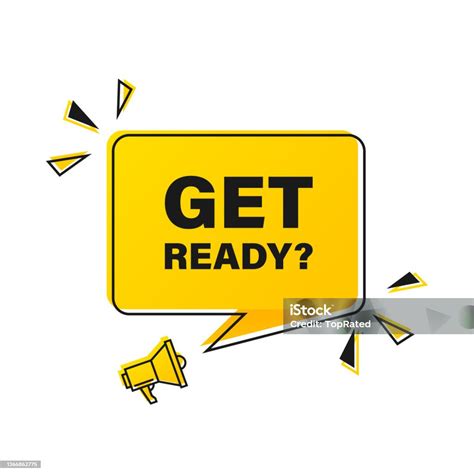 메가폰 준비 음성 거품 확성기 비즈니스 마케팅 및 광고를 위한 배너입니다 벡터 일러스트 Eps 10 가능성에 대한 스톡 벡터