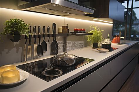 现代厨房的厨具高清图片下载 正版图片600734145 摄图网