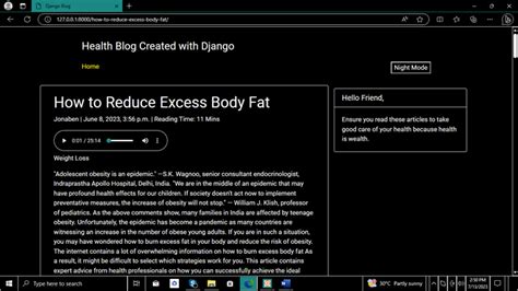 How I Made A Django Blog Audio Versions Of My Blog Articles Auto Gen Be On The Right Side Of