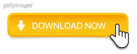 3d Download Now Yellow Button With Hand Cursor Save Cloud Icon Button