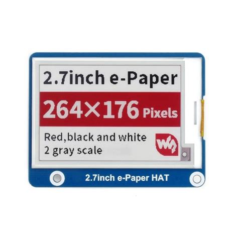 waveshare 2 7 inch e ink e paper display 3 colors ws 13357