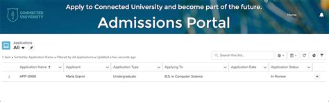 Build Out An Admissions Connect Portal
