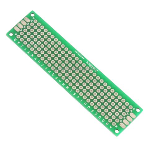 7 In 1 20 X 80mm Double Sided Printed Circuit Board With 40 Pin Header Kit For Diy Project