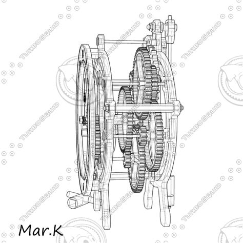 Clock Clockwork D Model