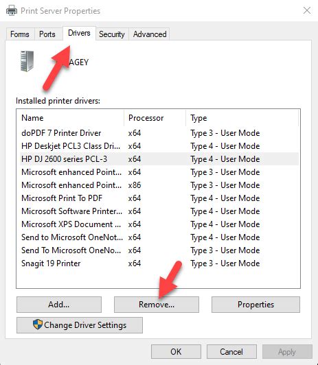 Remove Or Uninstall A Printer Driver From Windows
