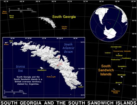 South Georgia Islands Political Map